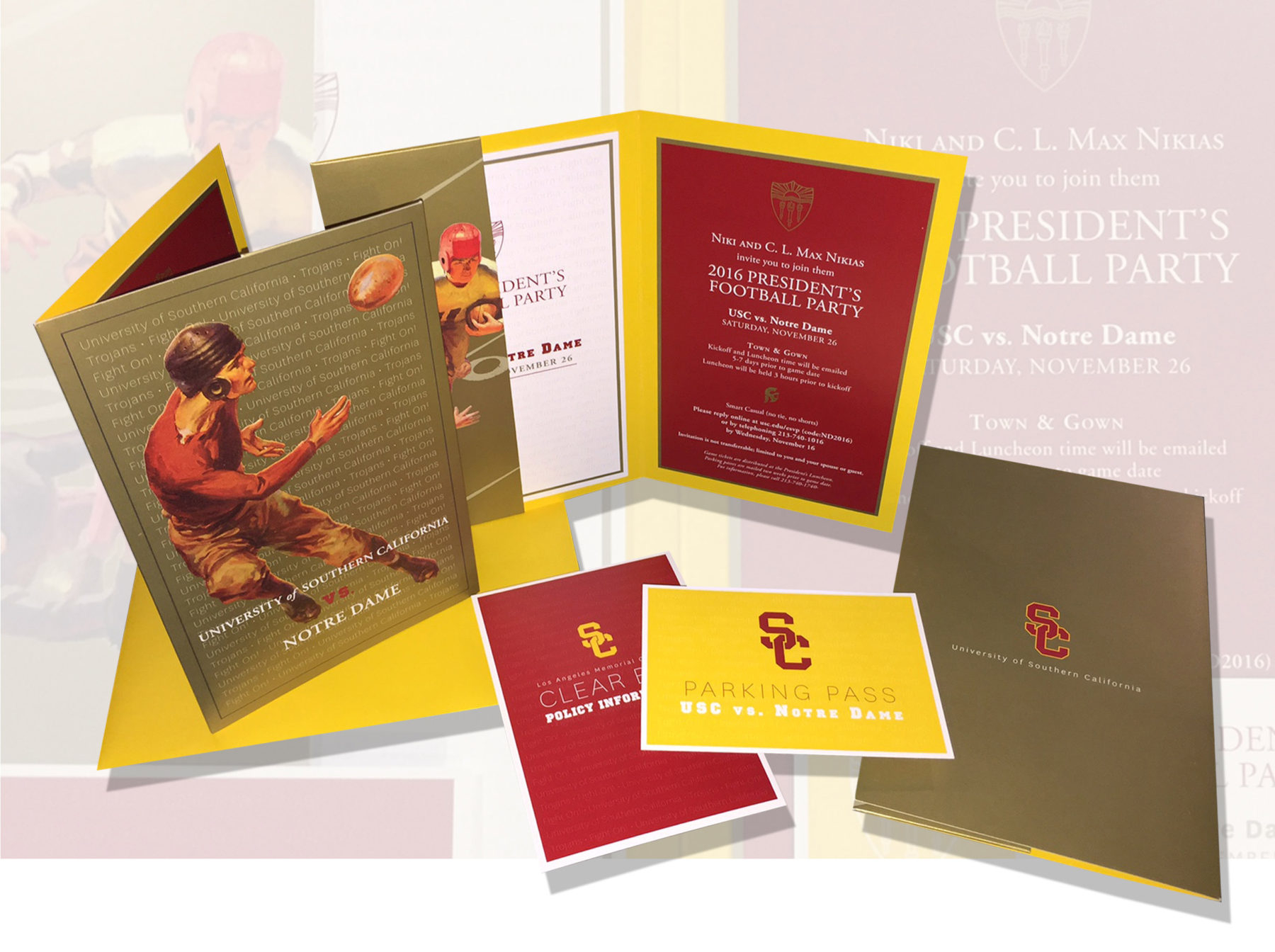 Football Invitations - Card Tricks Designs